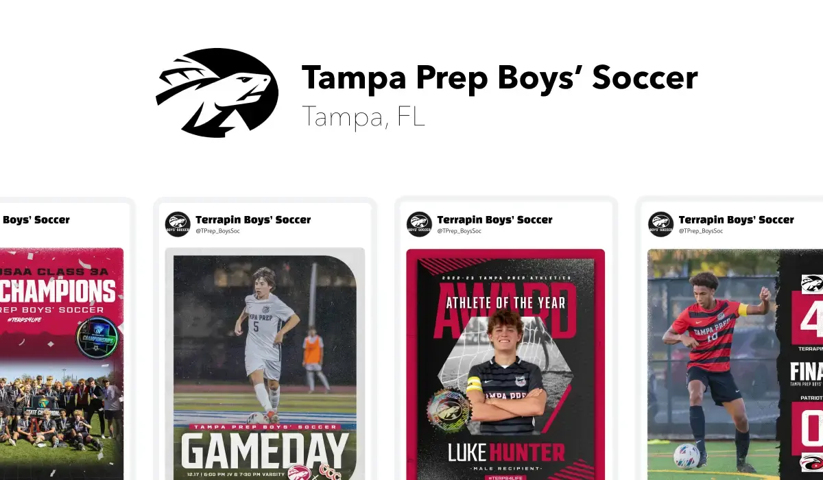 Customer Example | K12 Athletics | Soccer | Tampa Prep